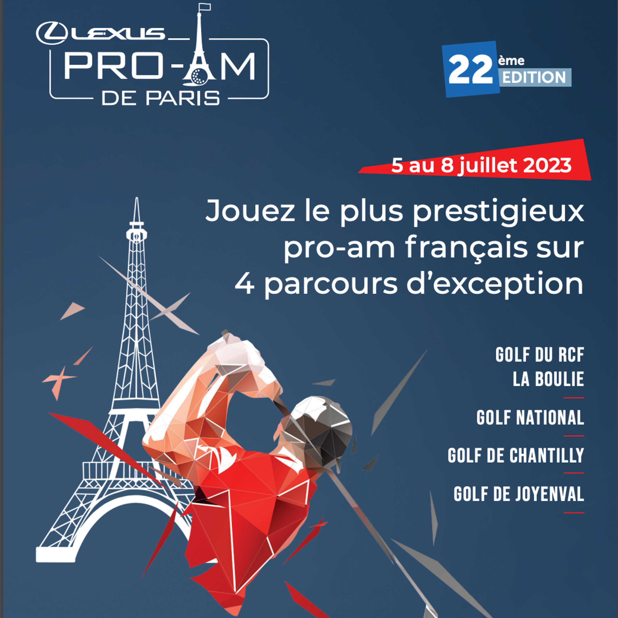 Retrouvez le 22e LEXUS Pro-Am de Paris du 5 au 8 juillet